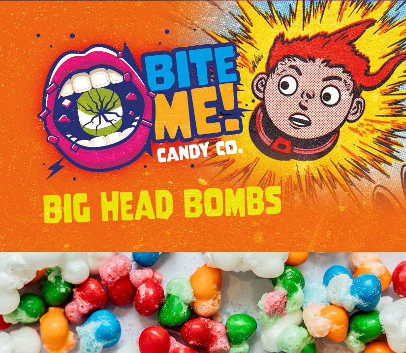 Big Head Bombs – SGR Buzz! Bite Me! Candy / Pudgy Udder Ice Cream